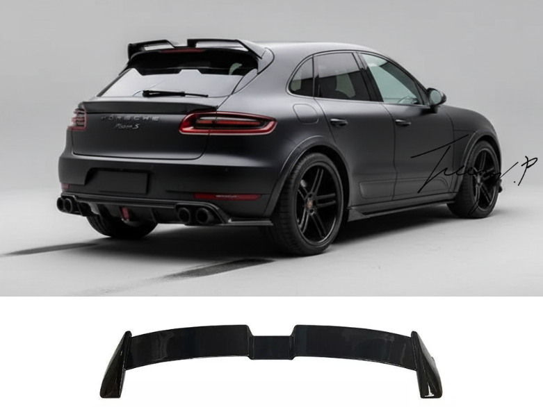 Porsche Macan (2014+) Gloss Black Rear Roof Spoiler Wing Lip Body Kit ...