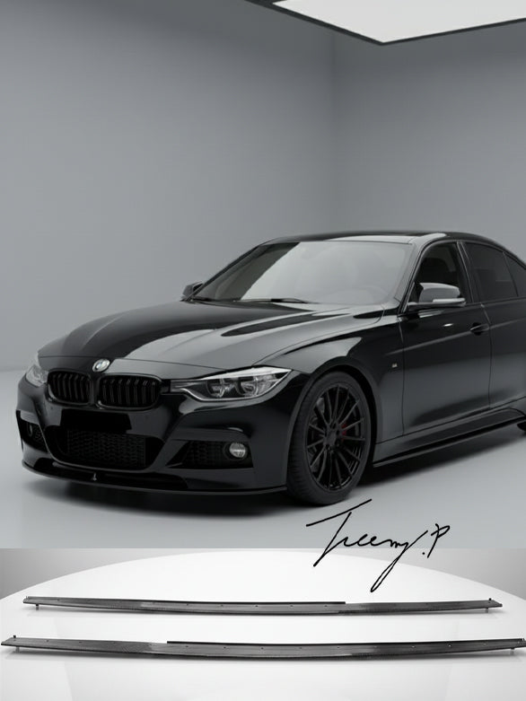 BMW 3 Series F30 F31 (2012–2019) M Sport Side Skirt Extension Gloss Bl ...