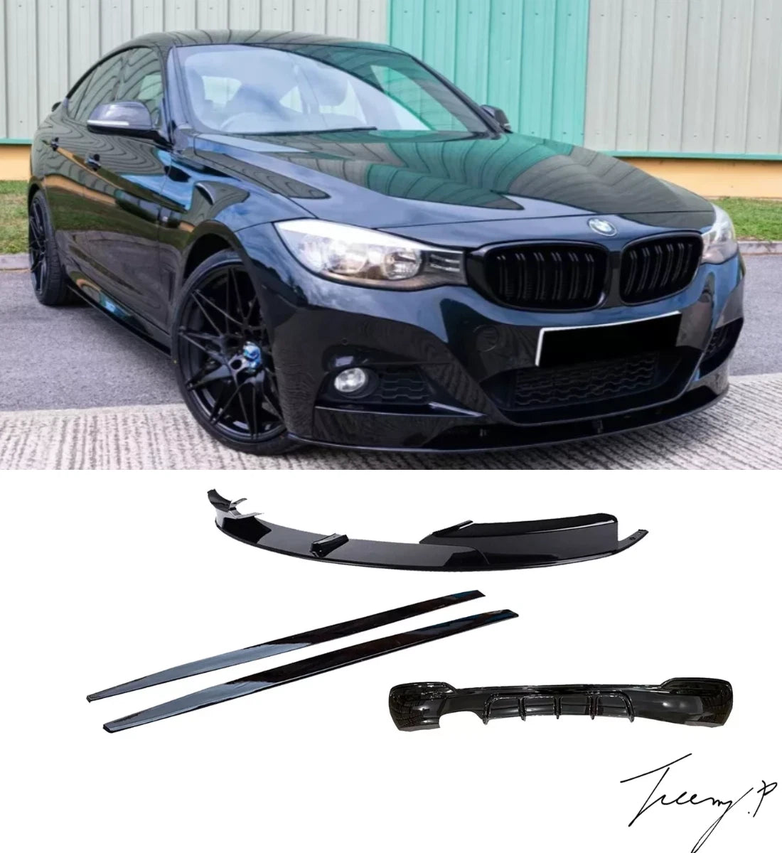 BMW 3 Series F34 (2013-2019) GT Gran Coupe Body Kit Front Splitter Rea ...