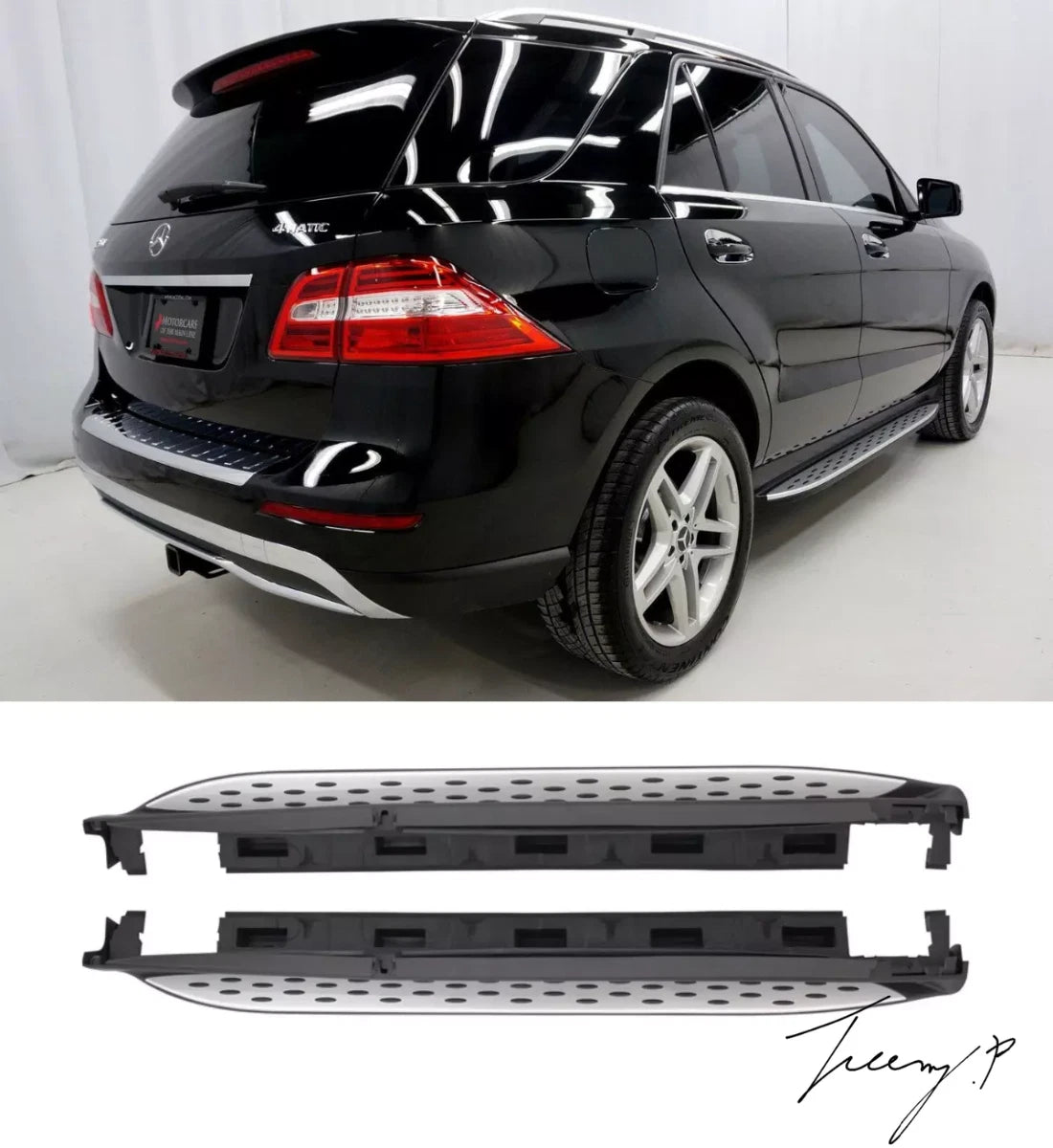 Mercedes GLE W166 (2015-2019) OE AMG Style Running Boards Side Steps ...